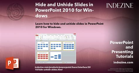 Hide And Unhide Slides In Powerpoint 2010 For Windows