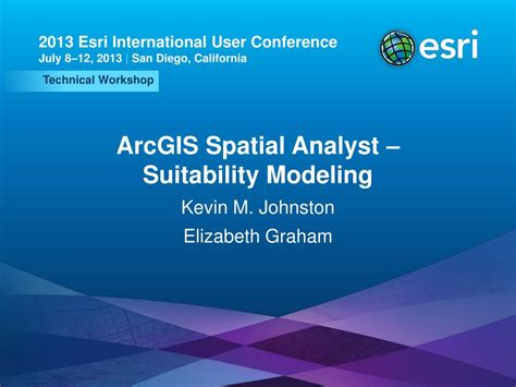 PPT ArcGIS Spatial Analyst Suitability Modeling PowerPoint Presentation ID 6714392