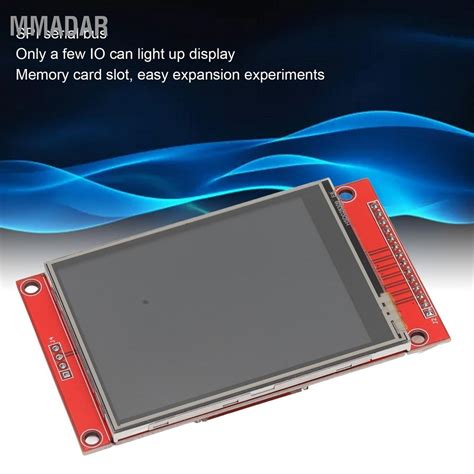 Mmadar โมดูลจอแสดงผล Tft Lcd 2 8in Spi Touch Panel 9 Io พร้อม Pcb 5v 3 3v Ili9341 ความละเอียด