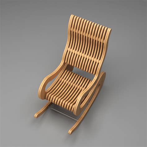 Parametric 3d Rocking Chair Model For Sketchup 3d Model Cgtrader
