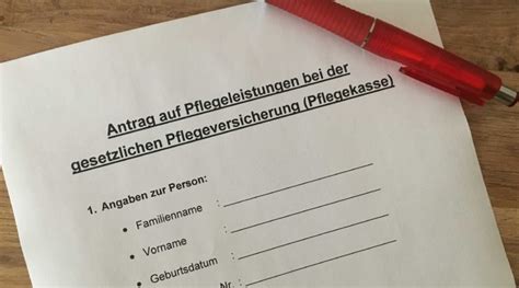 Der Pflegeantrag Der Pflegeberater