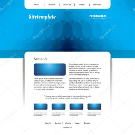 Website Template With Abstract Header Design Stock Vector Image By Bagotaj 51479033