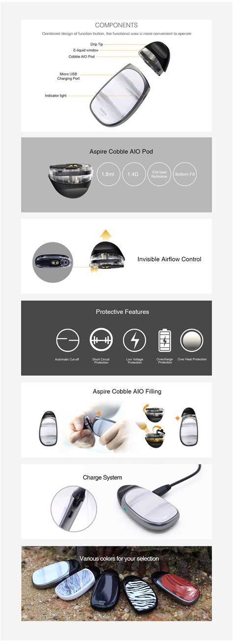 Aspire Cobble Aio Pod Kit 700mah Price In Pakistan Vapestation