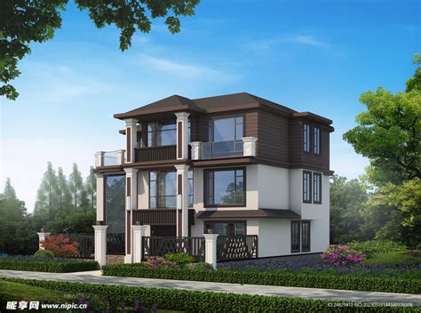 别墅摄影图 建筑景观 自然景观 摄影图库 昵图网