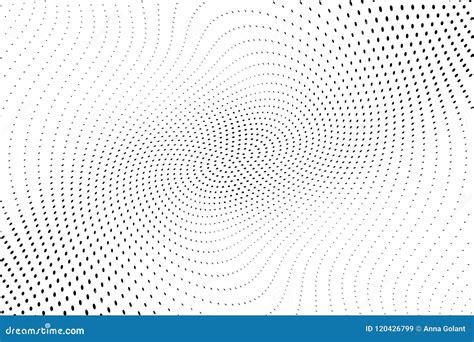 Wave Halftone Background Abstract Pattern In Pop Art Style Vintage Retro Backdrop Futuristic