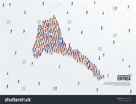 Eritrea Map Large Group People Form Stock Vector Royalty Free 2024231876 Shutterstock