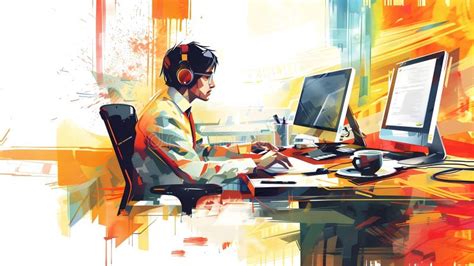 A Designer Creates Stunning Visuals Using Advanced Software And