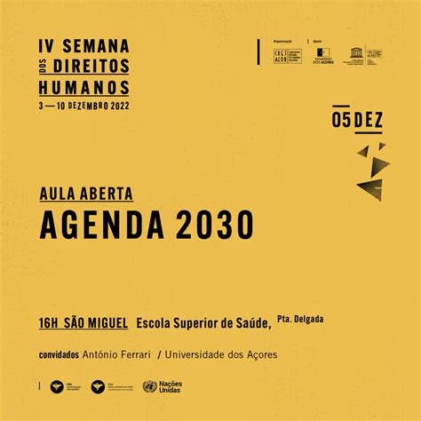 Aula Aberta Agenda 2030 Da Onu Notícias Uac