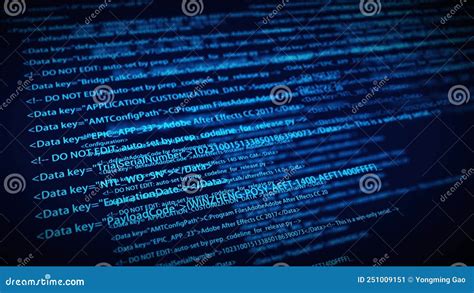 Network Program Code Scrolling Stock Video Video Of Script Software