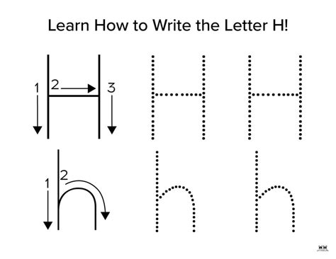 Letter H Worksheets 50 FREE Printables PrintaBulk
