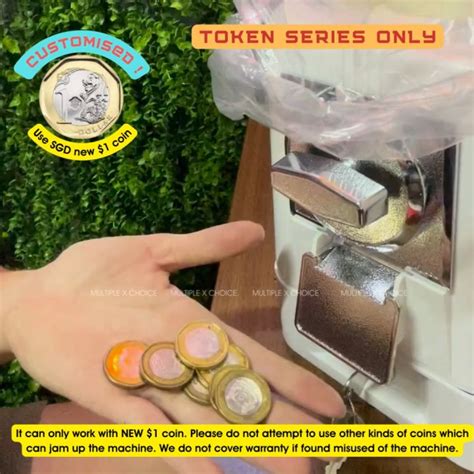 Multi Purpose Gachapon Vending Token Machine Gum Ball Coffee Tea