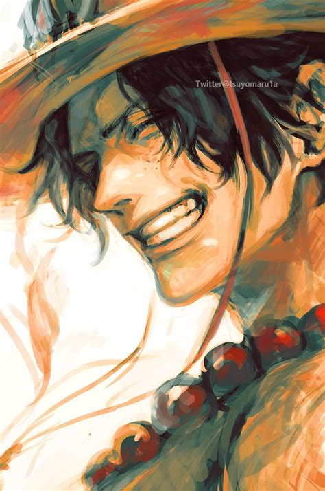 Portgas D Ace One Piece Drawn By Tsuyomaru Danbooru