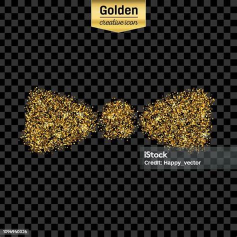 골드 반짝이 나비 넥타이 배경에 고립의 벡터 아이콘입니다 예술 창작 개념 그림 웹 노을 빛 색종이 밝은 장식 스파클 반짝이 추상 블 링 쉬머 먼지 호 일 개인 장식품에 대한