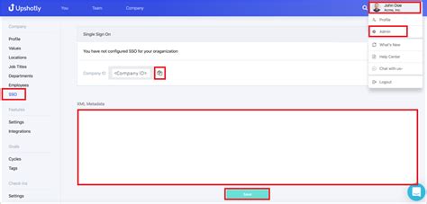 단일 사인온을 위해 Microsoft Entra Id로 Upshotly 구성하기 Microsoft Entra Id