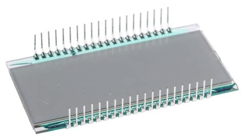 RS PRO RS PRO Segment LCD Display Black On Grey Row By