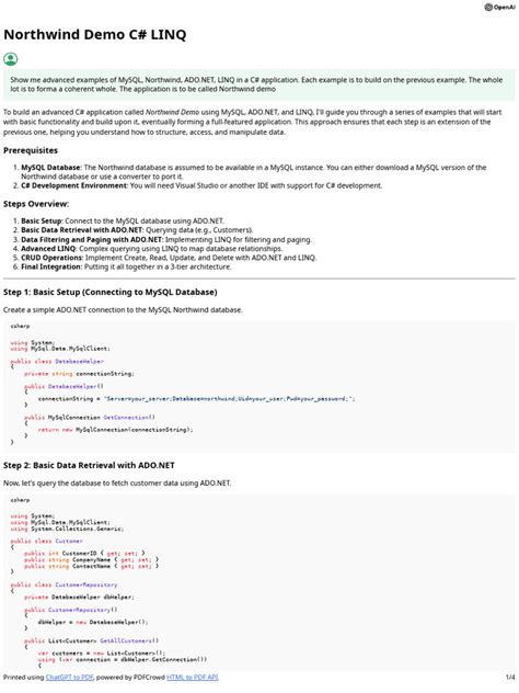 Northwind Demo C Linq 21 Feb 2025 Pdf Language Integrated Query C Sharp Programming