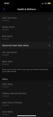 Garmin Connect Notifications And Alerts Health And Wellness Are Disabled Enduro