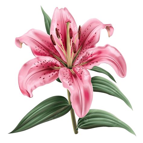 Lirio Rosa Png Dibujos Lirio Flor Del Lirio Rosado Png Imagen Para Descarga Gratuita Pngtree