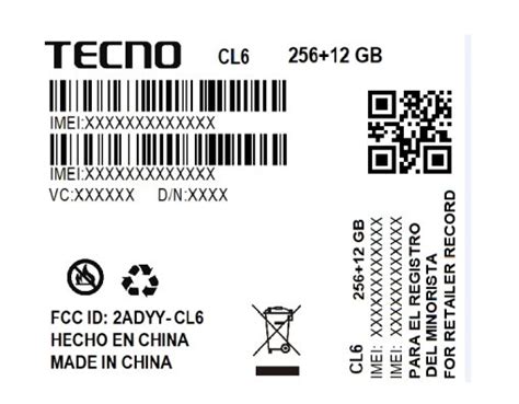 New Tecno Cl6 Smartphone Arrives On Fcc With Upto 12gb Ram Gizmochina