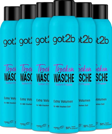 Got2b Schwarzkopf Dry Shampoo Extra Volume 6 X 200 Ml Instant Fresh