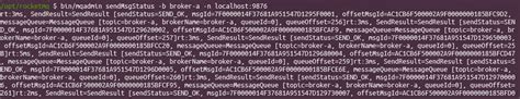 No New Line In Mqadmin Sendmsgstatus · Issue 4165 · Apacherocketmq · Github
