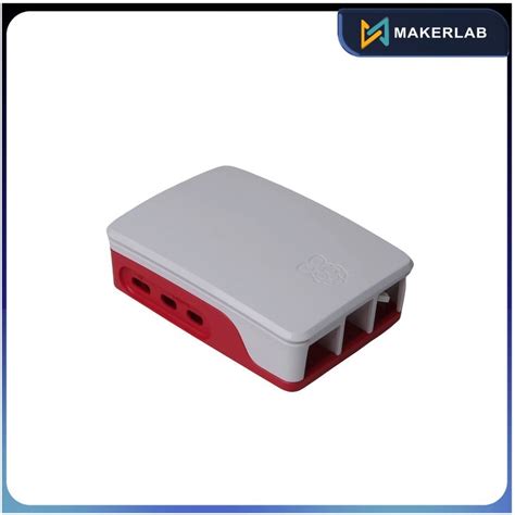 Redwhite Raspberry Pi 5 Case Abs Enclosure Box Shell Makerlab Electronics