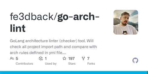 github fe3dback go arch lint golang architecture linter checker tool will check all