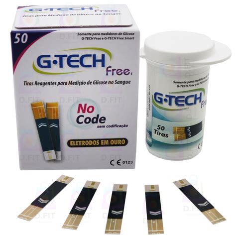 Tiras Reagentes G Tech Free 1 Frasco Com 50 Tiras Shopee Brasil