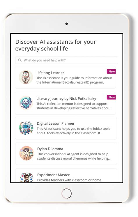 customizable ai assistants for your lessons