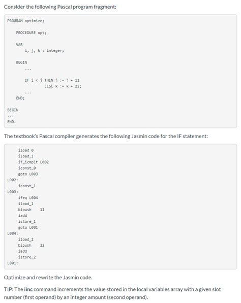 Consider The Following Pascal Program Fragment