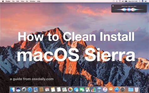 How To Clean Install MacOS Sierra