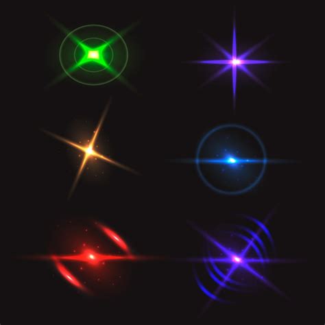 Premium Vector Gradient Light Effect Collection Element