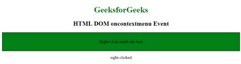 Html Événement Dom Oncontextmenu Stacklima
