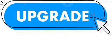 Set Of Upgrade Button Hand Pointer Clicking Upgrade Web Buttons