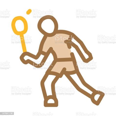 전문 배드민턴 컬러 아이콘 벡터 일러스트 레이 션 경쟁에 대한 스톡 벡터 아트 및 기타 이미지 경쟁 깃털 라켓 Istock