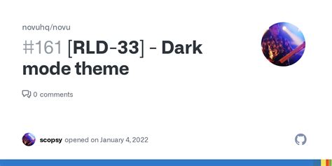 RLD 33 Dark Mode Theme Issue 161 Novuhq Novu GitHub