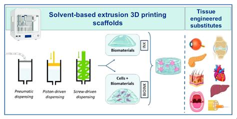 Solvent Based Extrusion 3d Printingbioprinting For Tissue Grafts