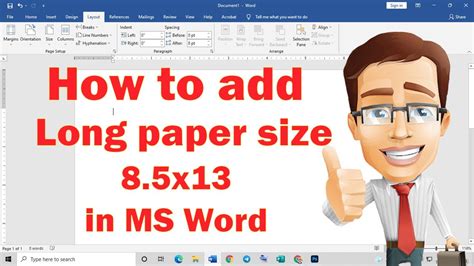How To Add Paper Size In Word 2010 Printable Online