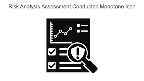 Risk Analysis Assessment Conducted Monotone Icon In Powerpoint Pptx Png
