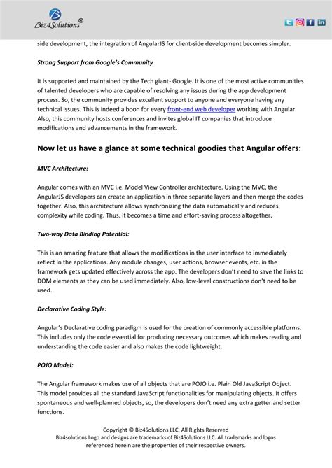 Ppt Top Reasons To Use The Angular Framework For Developing