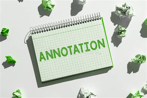 Text Caption Presenting Annotation Business Approach Note Added By Way Of Comment Or