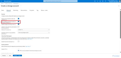unable to upload image in the container under a storage account