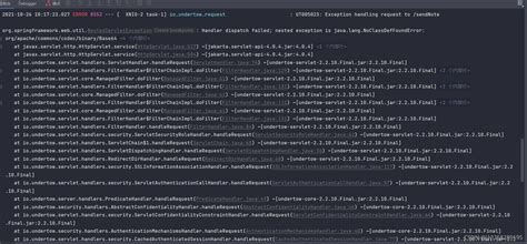 解决handler Dispatch Failed； Nested Exception Is Javalangnoclassdeffounderrorhandler Dispatch
