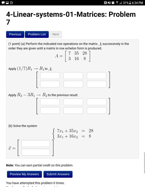 solved ri 410 31 6 34 pm 4 linear systems 01 matrices