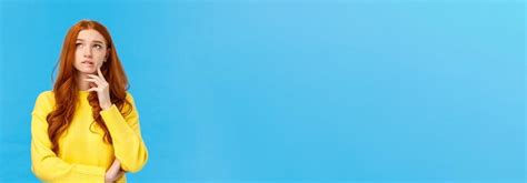 Free Photo Perplexed Worried And Concerned Cute Redhead Student