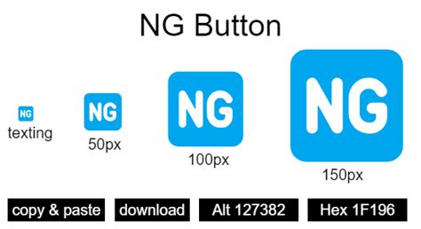 Ng Button Emoji And Codes
