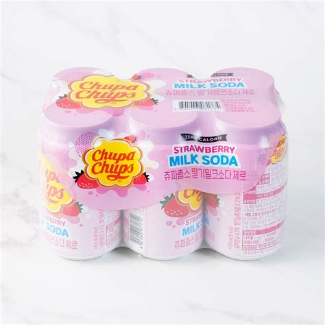 농심 츄파춥스 딸기밀크소다 제로 350ml6 배민 장보기∙쇼핑