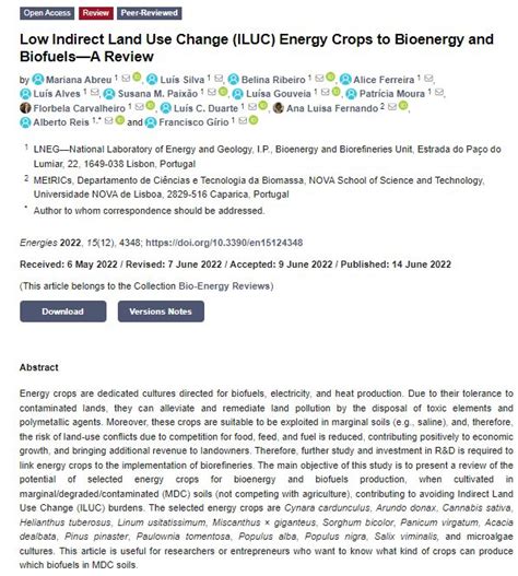 Energies Mdpi Linkedin‘de Mdpienergies Reviewpaper Forestcrops Bioenergy Biofuels