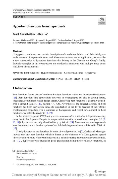 Hyperbent Functions From Hyperovals
