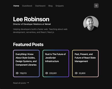 Nextjs Portfolio With Blog Vercel